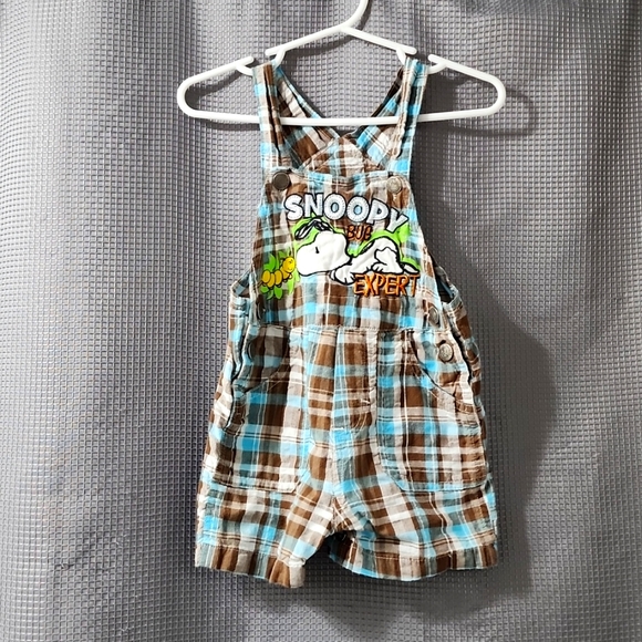 snoopy | Bottoms | Snoopy Overalls 2 Months | Poshmark
